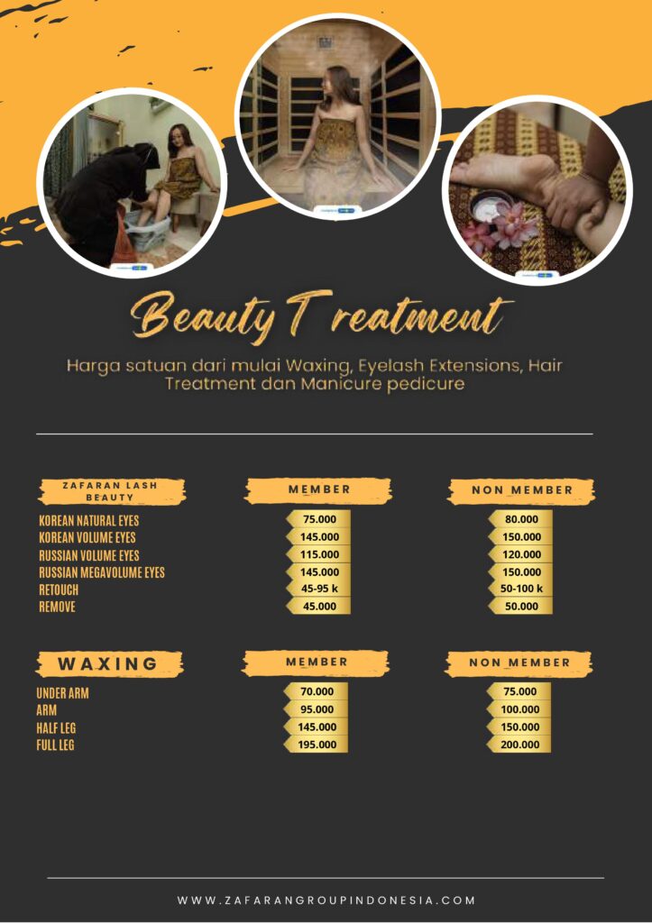 PRICELIST | Zafaran Spa | Franchise Spa | Pelatihan Spa | Spa di Solo ...